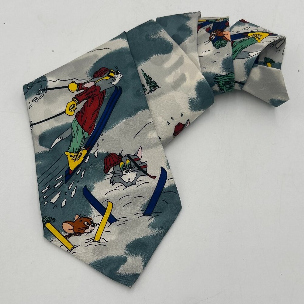Vintage 1993 Cartoon Network Tom & Jerry Snow Skiing … - Gem